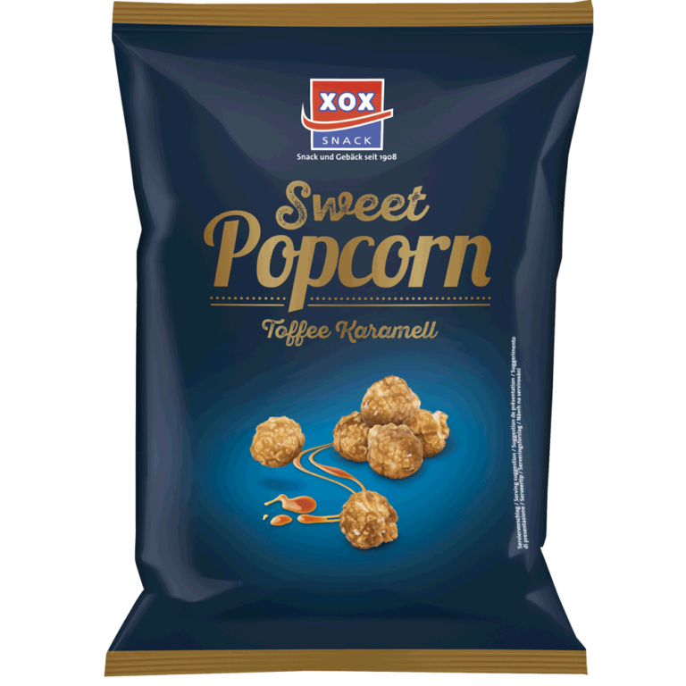 XOX Gourmet Popcorn Toffee Karamell 125g - XOX Group
