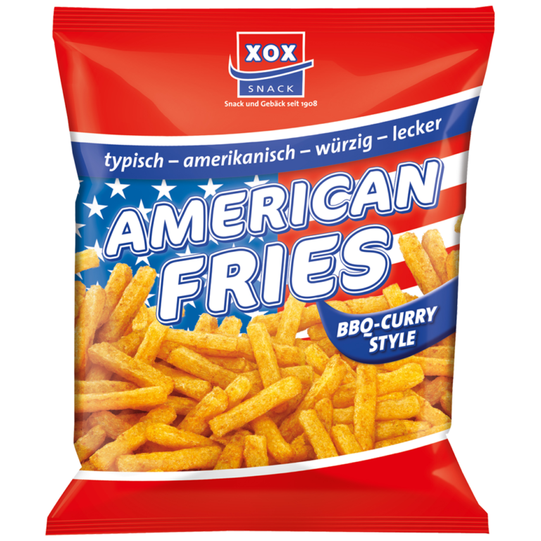 XOX American Fries BBQ-Curry 125g - XOX Group