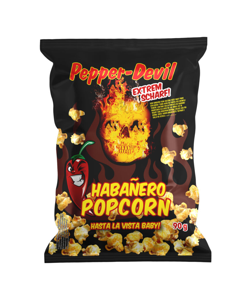 Pepper-Devil Popcorn 90g - XOX Group