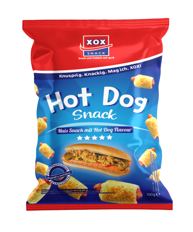 XOX Hot Dog Snack 100g - XOX Group