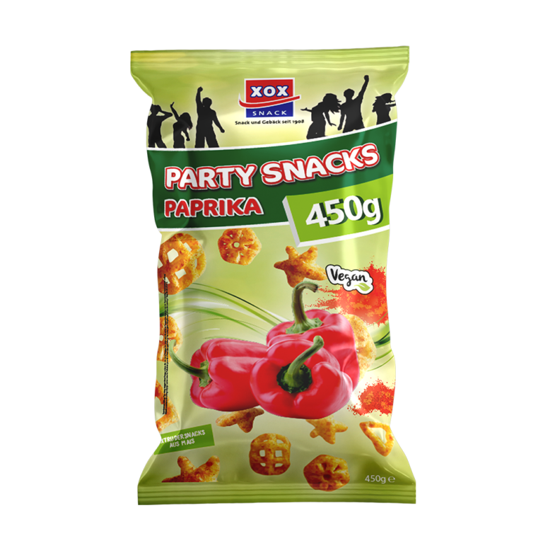 XOX Party Snacks Paprika 450g - XOX Group