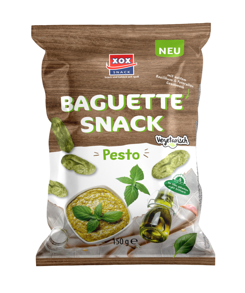 XOX Baguette Snack Pesto 150g - XOX Group